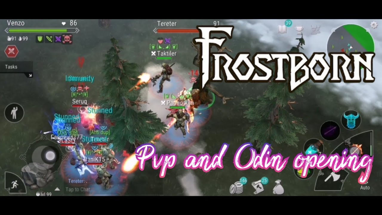 Frostborn Survival - Pvp 3vs5 and Odin 👀 (S1 #10) - YouTube