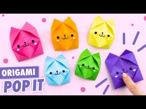 How To Make Paper Pop it, Fidget Toys, Origami Paper Toys ...