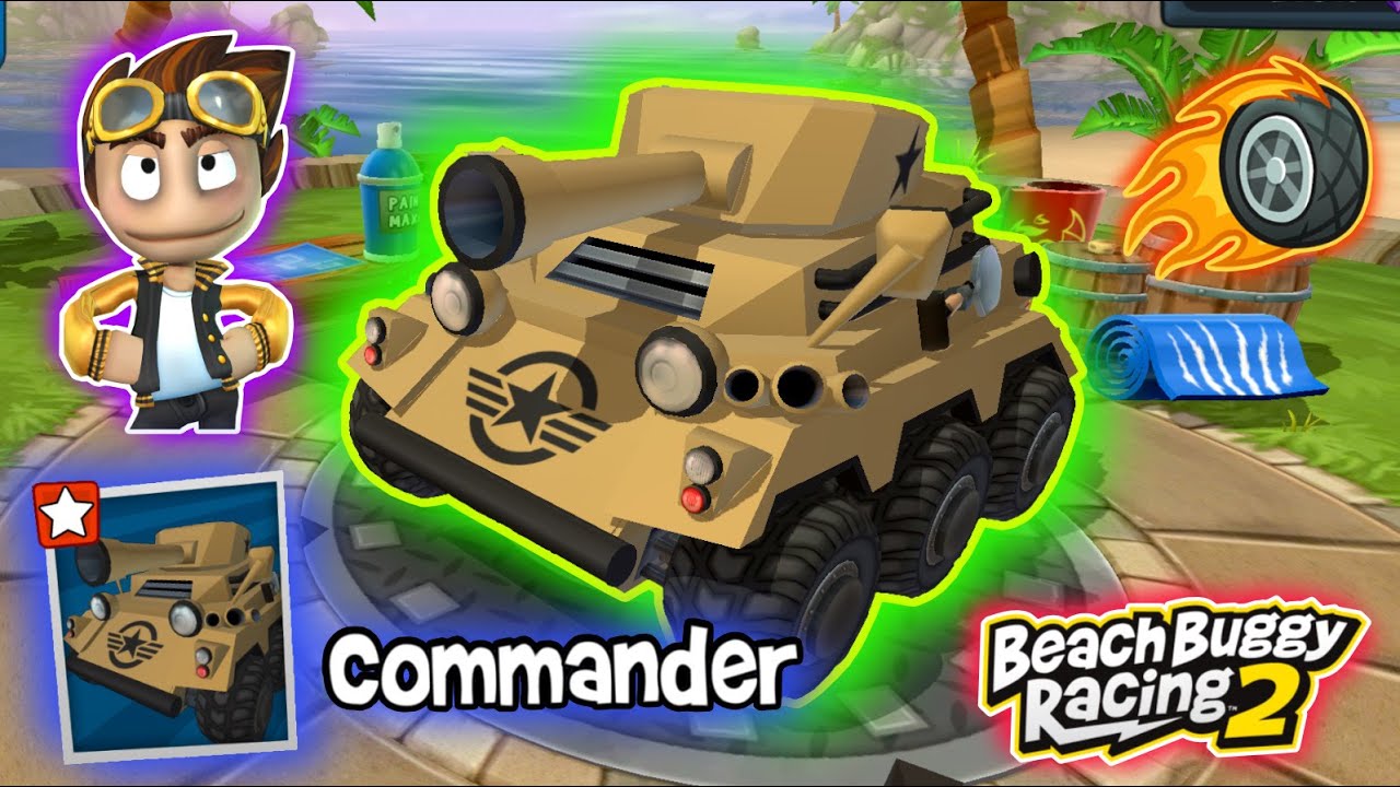 Commander UNLOCKED | Firework Fungi 🥇| Beach Buggy Racing 2 🏖🏁 | BB ...