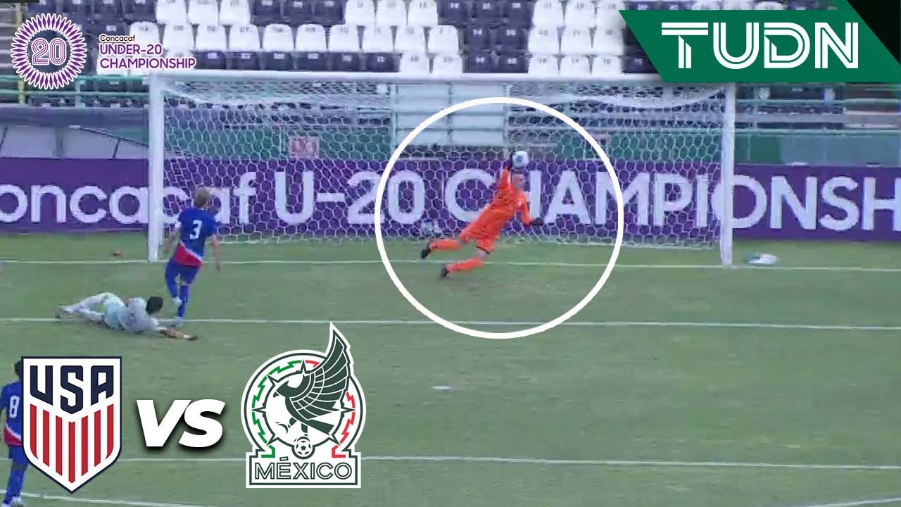 ¡SE LUCE! Adam Beaudry con DOBLE ATAJADA | Estados Unidos 0-0 México ...