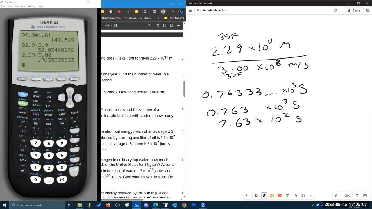 3B: Using Scientific Notation to Solve Problems - YouTube