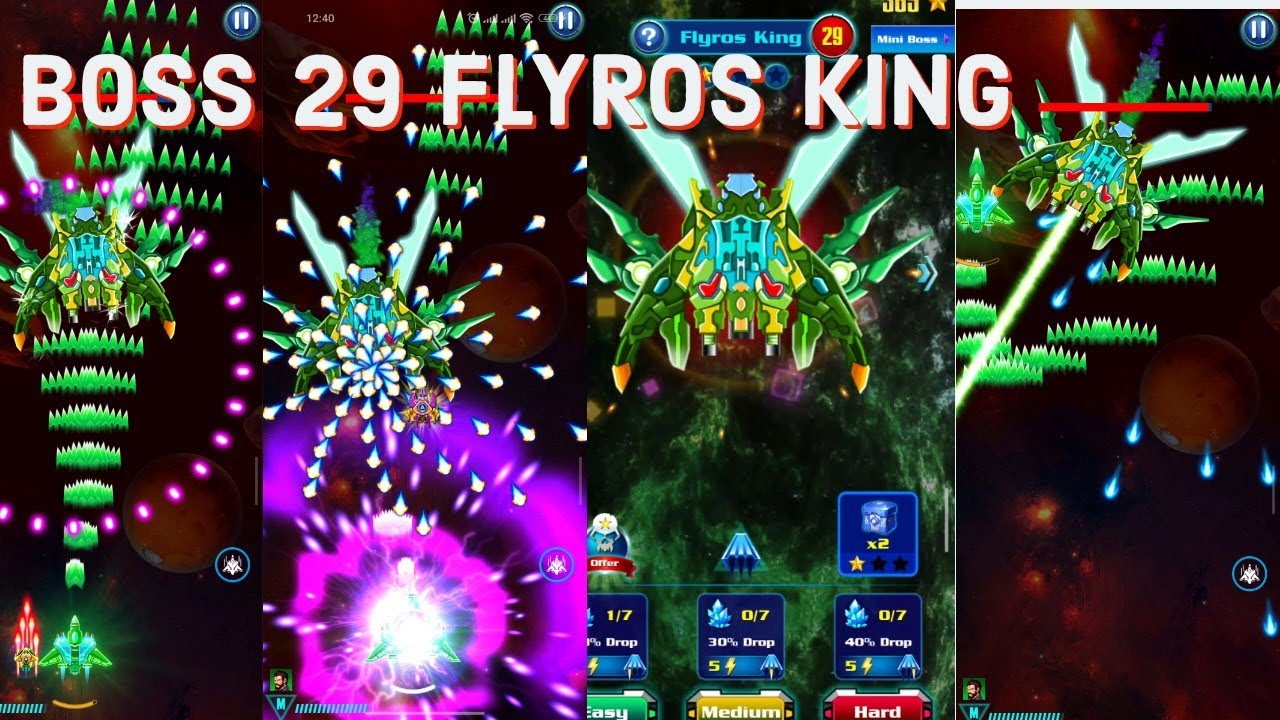 Galaxy Attack Alien Shooter | Boss Mode Level 29 | All Bosses ...