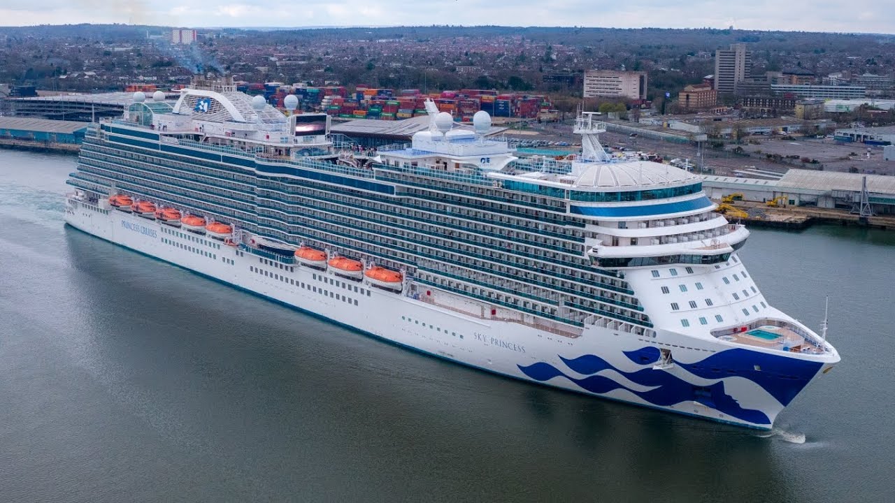 Princess Cruises Sky Princess, 1st cruise of the season 2023 ...