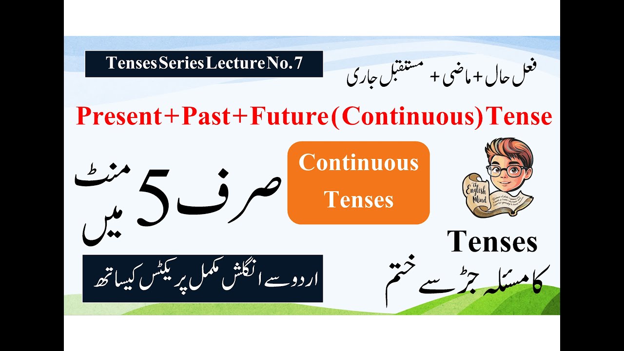 Comparison of continuous Tenses | Present, Past, Future Continuous ...