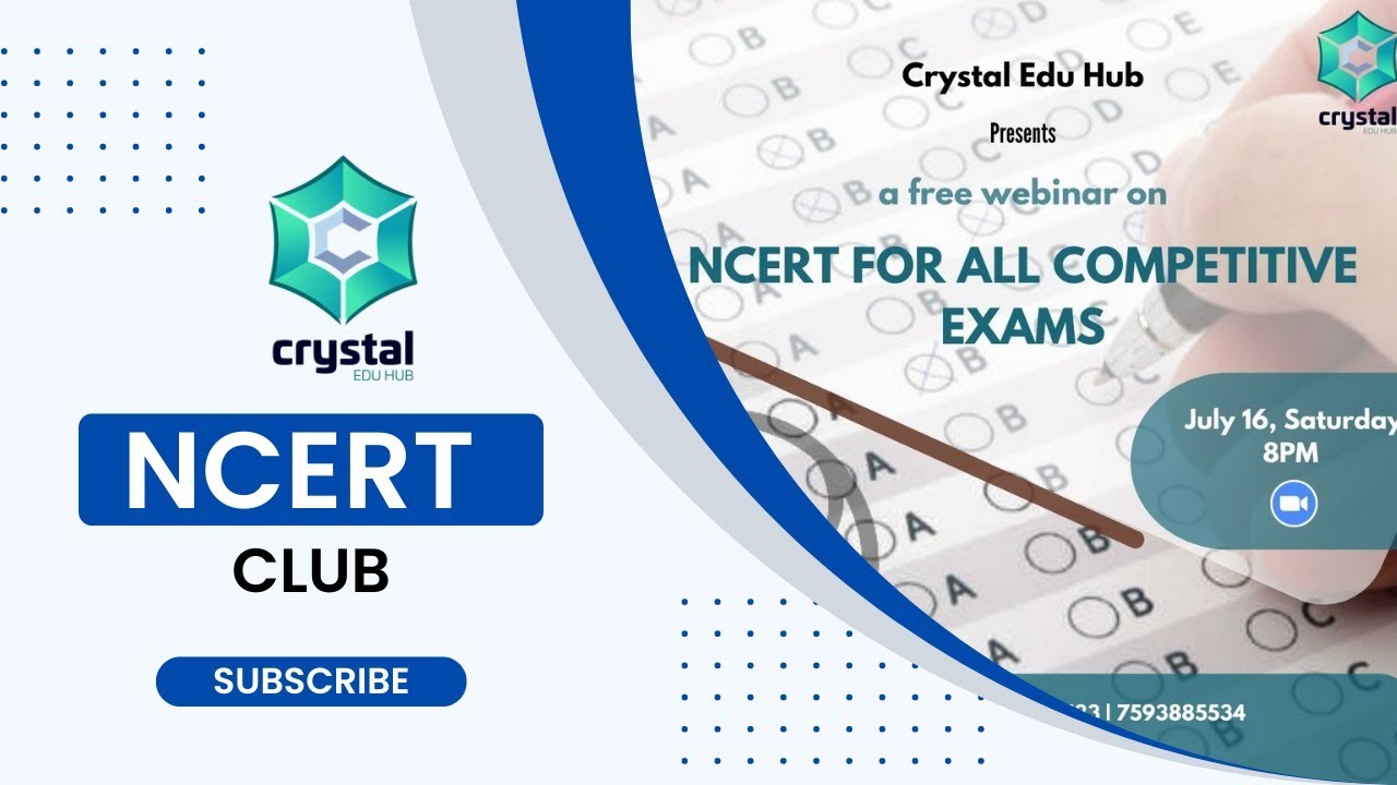 NCERT CLUB | IMPORTANCE OF NCERT READING | CRYSTAL EDUHUB - YouTube