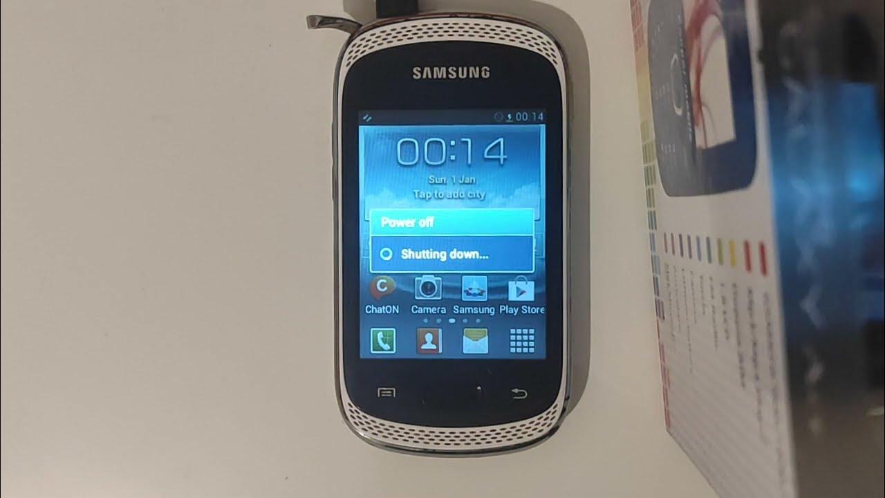 Samsung Galaxy Music (GT-S6010) Startup and Shutdown - YouTube