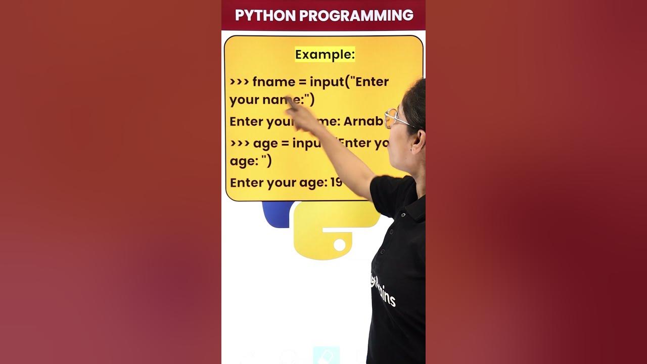 Input Function In Python Language 🖥️🖥️ Python Pythonprogramming Shorts Viral Youtube