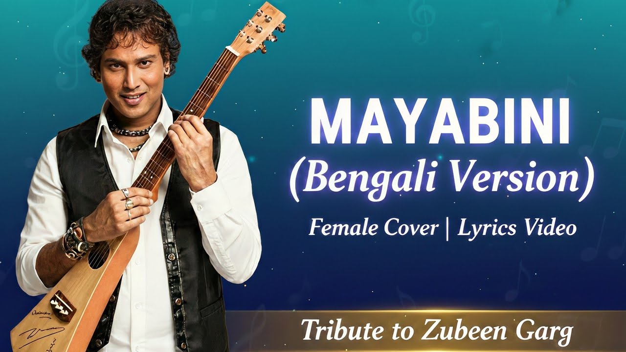 Mayabini (Bengali Version) | Lyrics Video | মায়াবিনী আমার চোখে ...