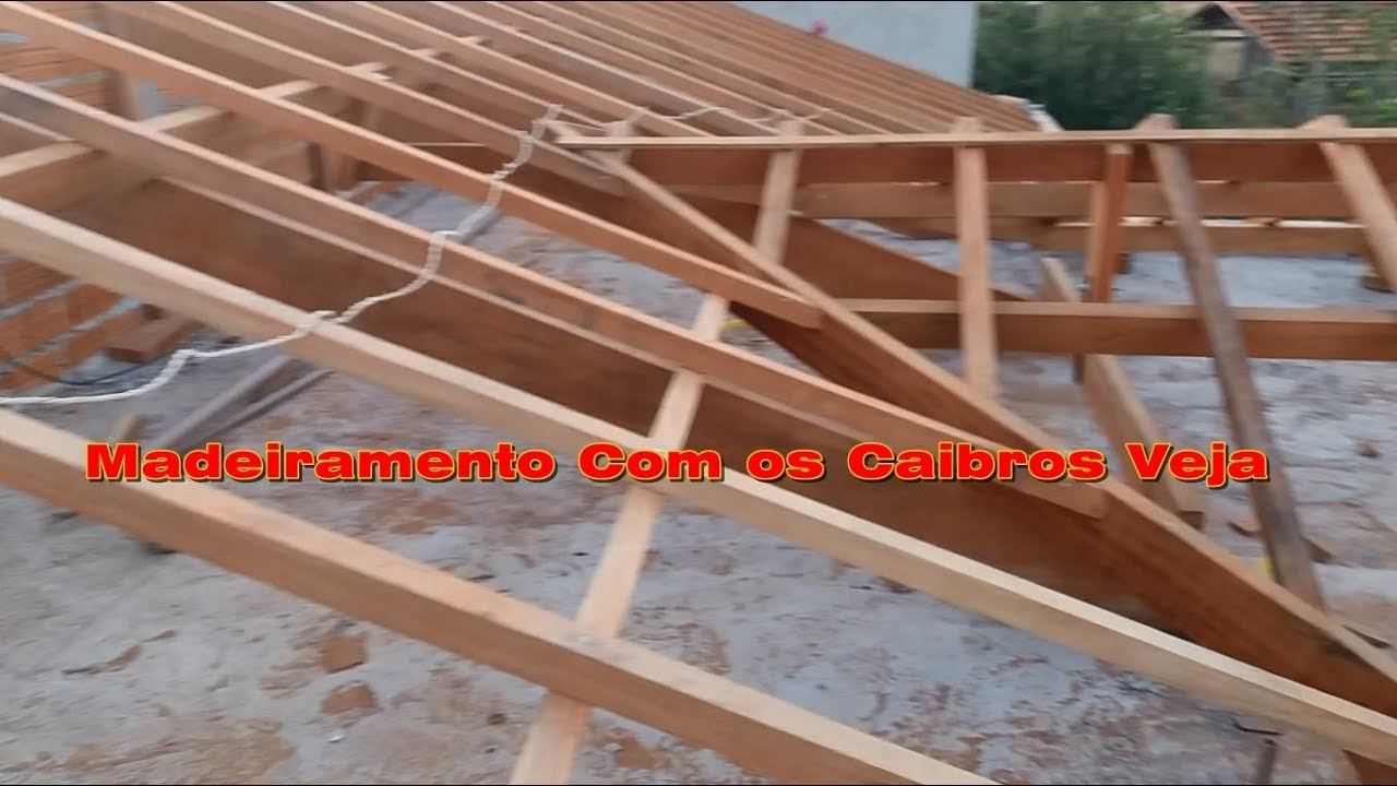 Madeiramento Com Os Caibros Veja - YouTube