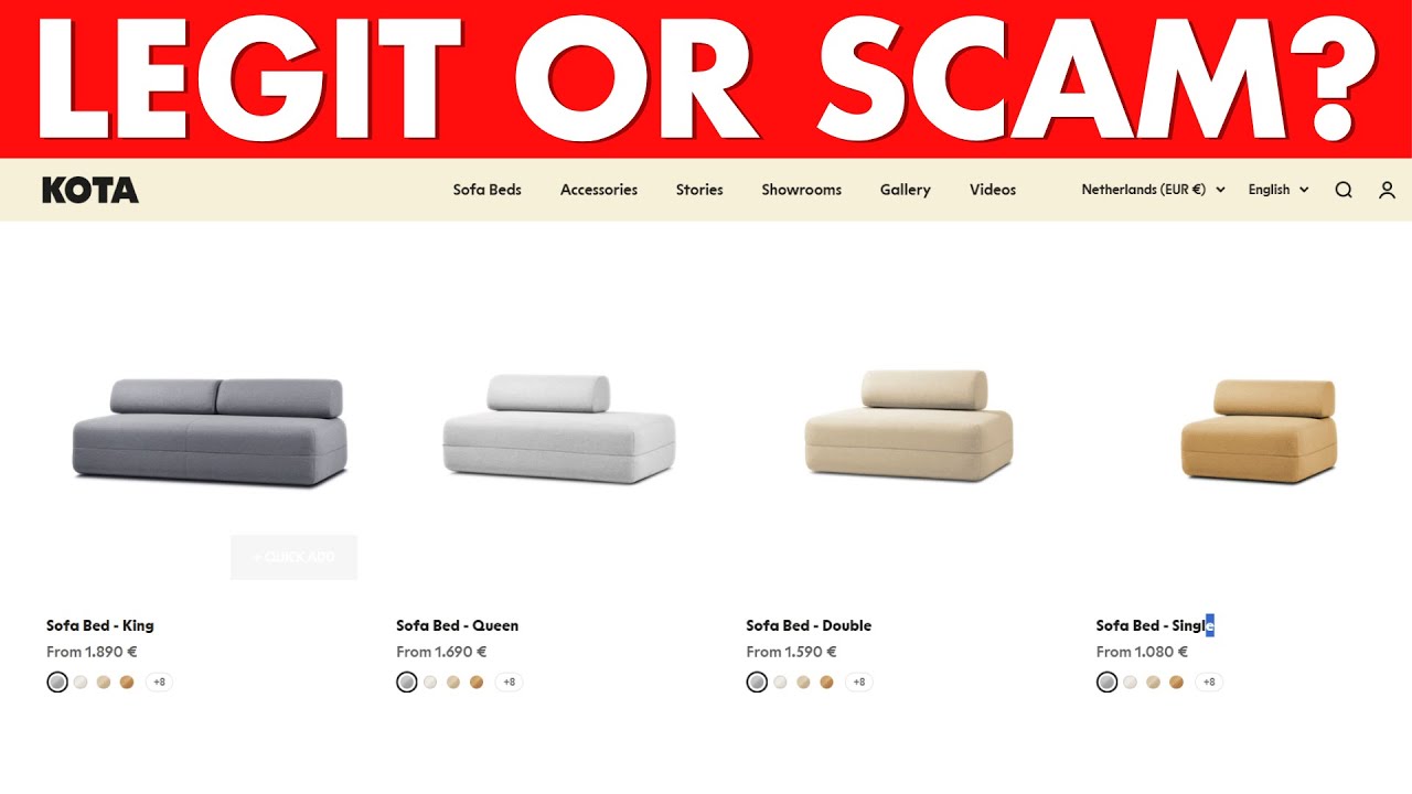 Kota Company Sofa Bed Review - Legit or Scam? - YouTube