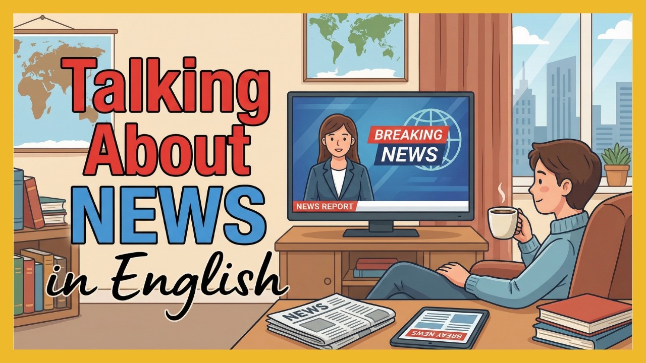 Talking About News in English | English Conversation Practice | Easy ...