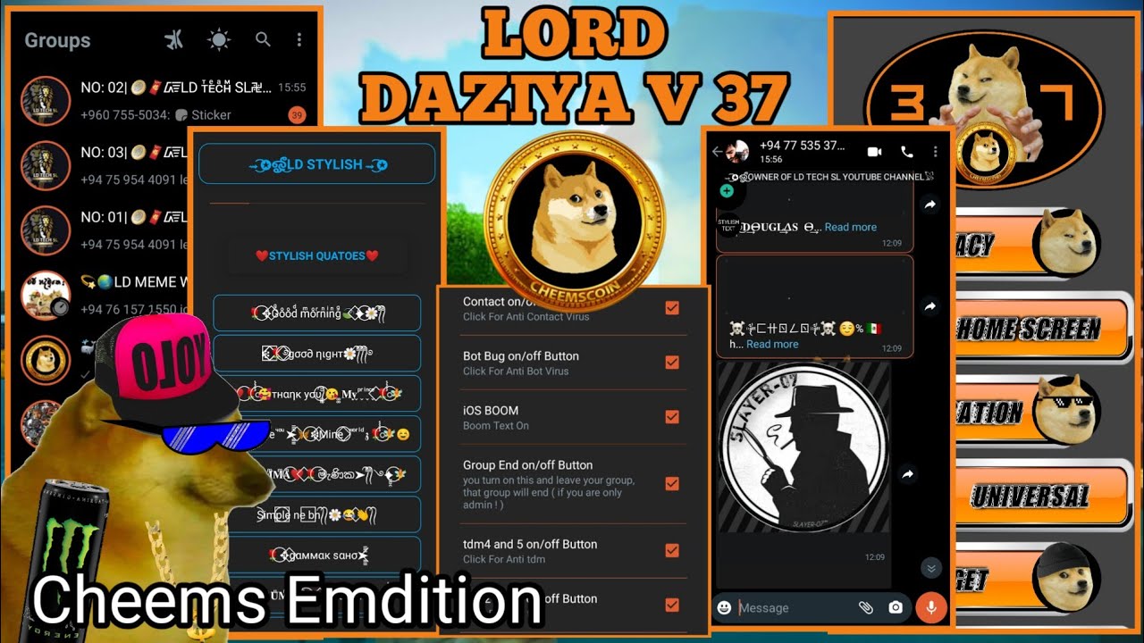 LORD DAZIYA V 37 - Cheems Edition - Non Ban Wa with Fully Antivirus ...