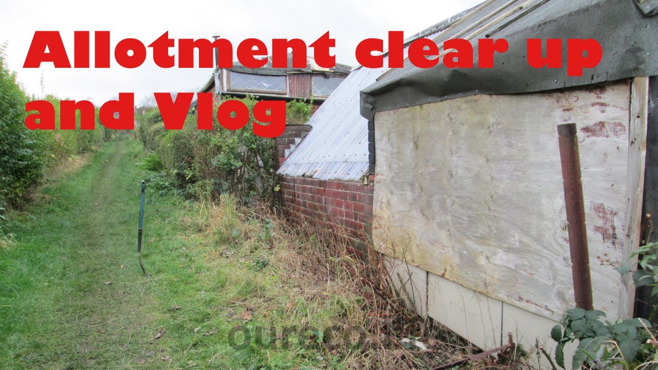 Allotment clear up and Vlog December 2020 Part 1 of 3 - YouTube