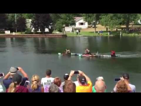 Finish Line Sprint - 2016 AuSable River Canoe Marathon, Presented by ...