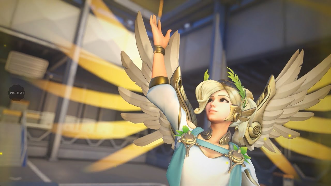 "Winged Victory" Mercy All Highlight Intros - YouTube