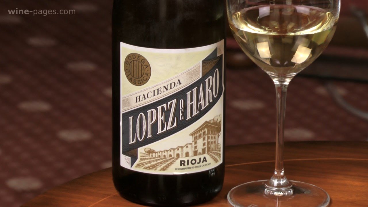 Lopez de Haro, White Rioja 2014, wine review - YouTube
