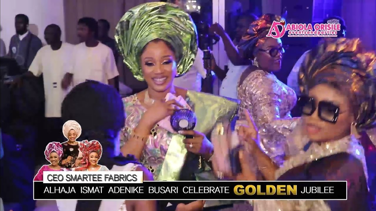WATCH HOW ALH. ISMAT BUSARI CEO SMARTEE FABRICS DANCED AT HER 50TH ...