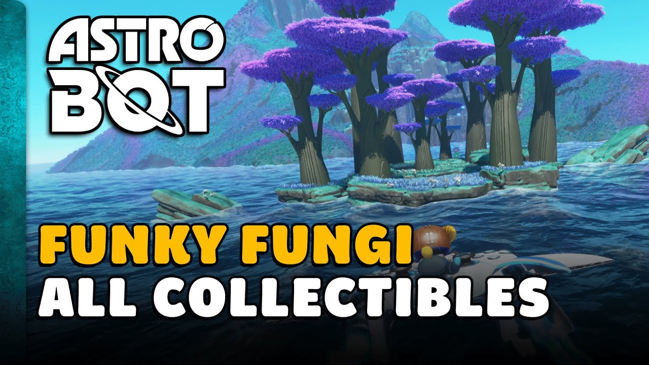 Astro Bot - Funky Fungi All Collectible Locations (All Bots, Puzzle ...