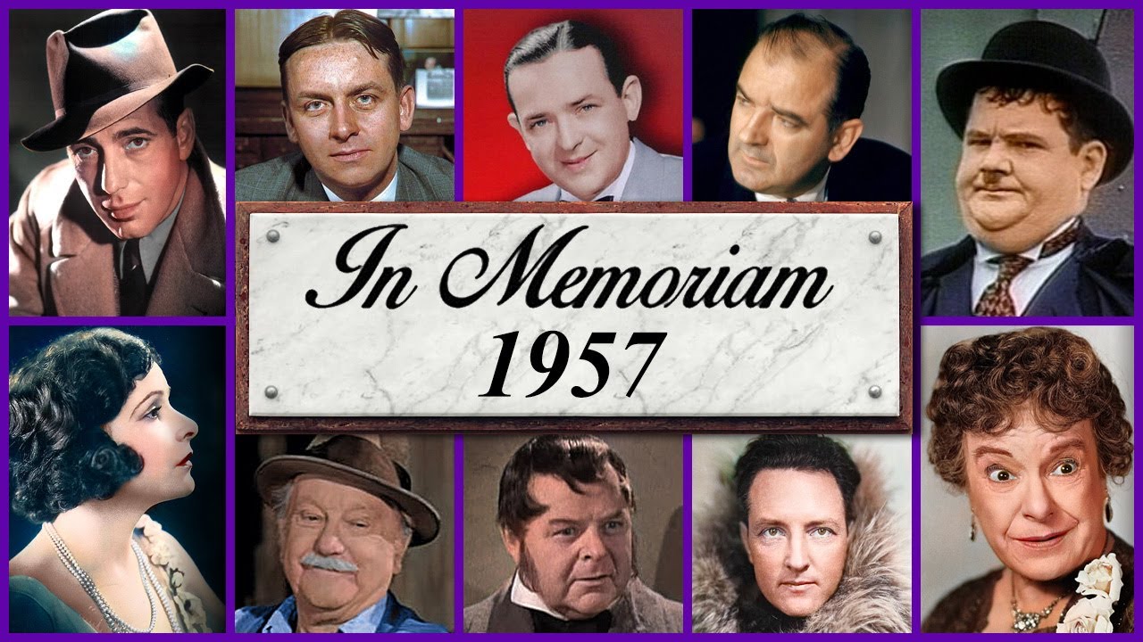 In Memoriam 1957: Famous Faces We Lost in 1957 - YouTube