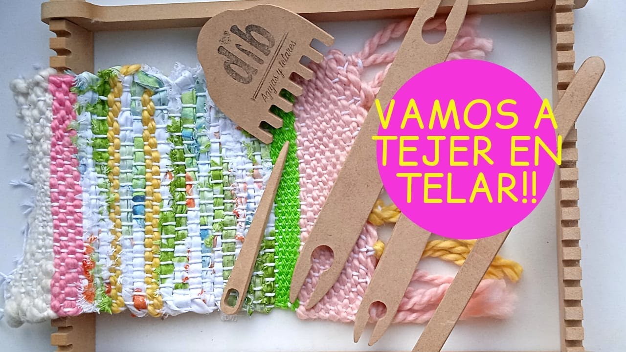 TELAR RECTANGULAR basico para TODA LA FAMILIA!! Sabes usar el TELAR ...