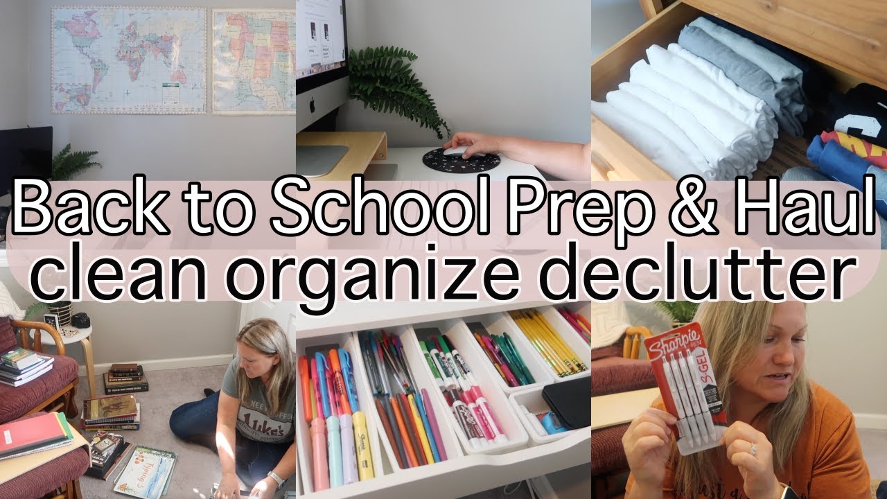 📚2023 BACK TO SCHOOL PREP | BACK TO SCHOOL HAUL | DECLUTTER + ORGANIZE ...
