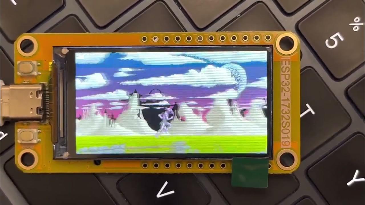 Arduino_Sprite progress 2 ESP32-1732S019 - YouTube