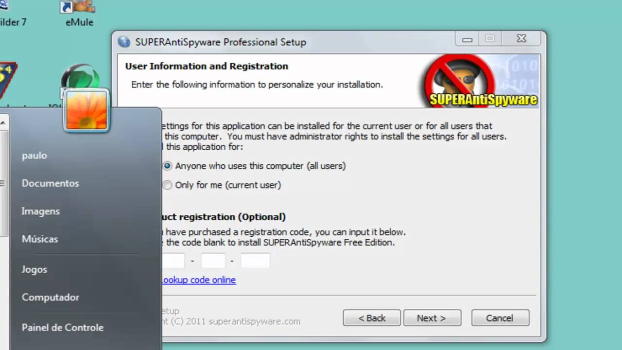 Aprendar a Esta Colocando o Serial Do Programa SUPERAntispyware PRO .mp4 - YouTube