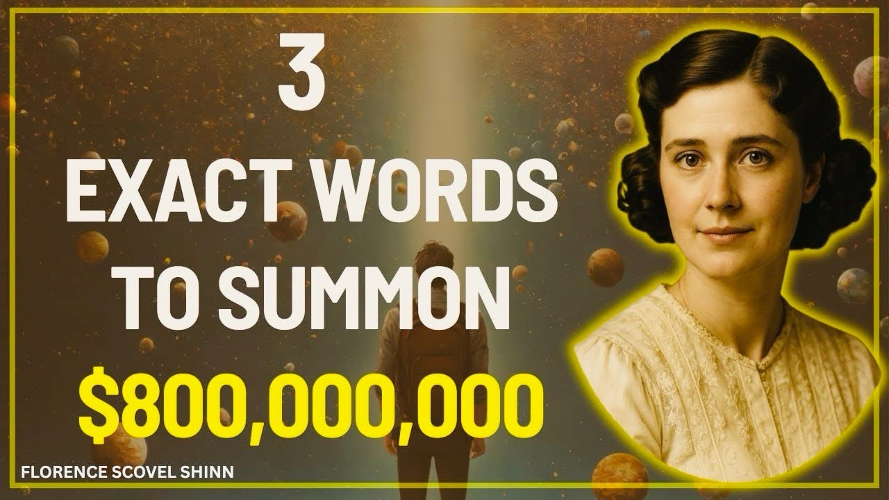 3 Exact Words That Summon $800,000,000 Into Your Life / Florence Scovel ...
