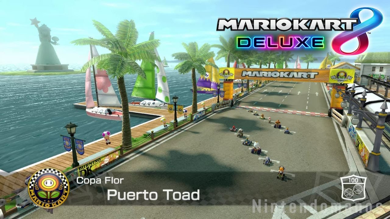 Mario Kart 8 Deluxe | Gameplay Español Latino | Peach en Copa Flor ...