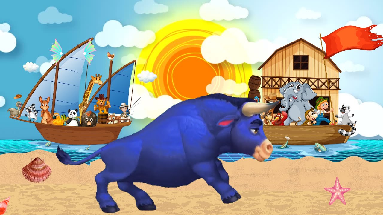 Animal Race | Animal Parade | Animal Stampede on the Beach Race ...