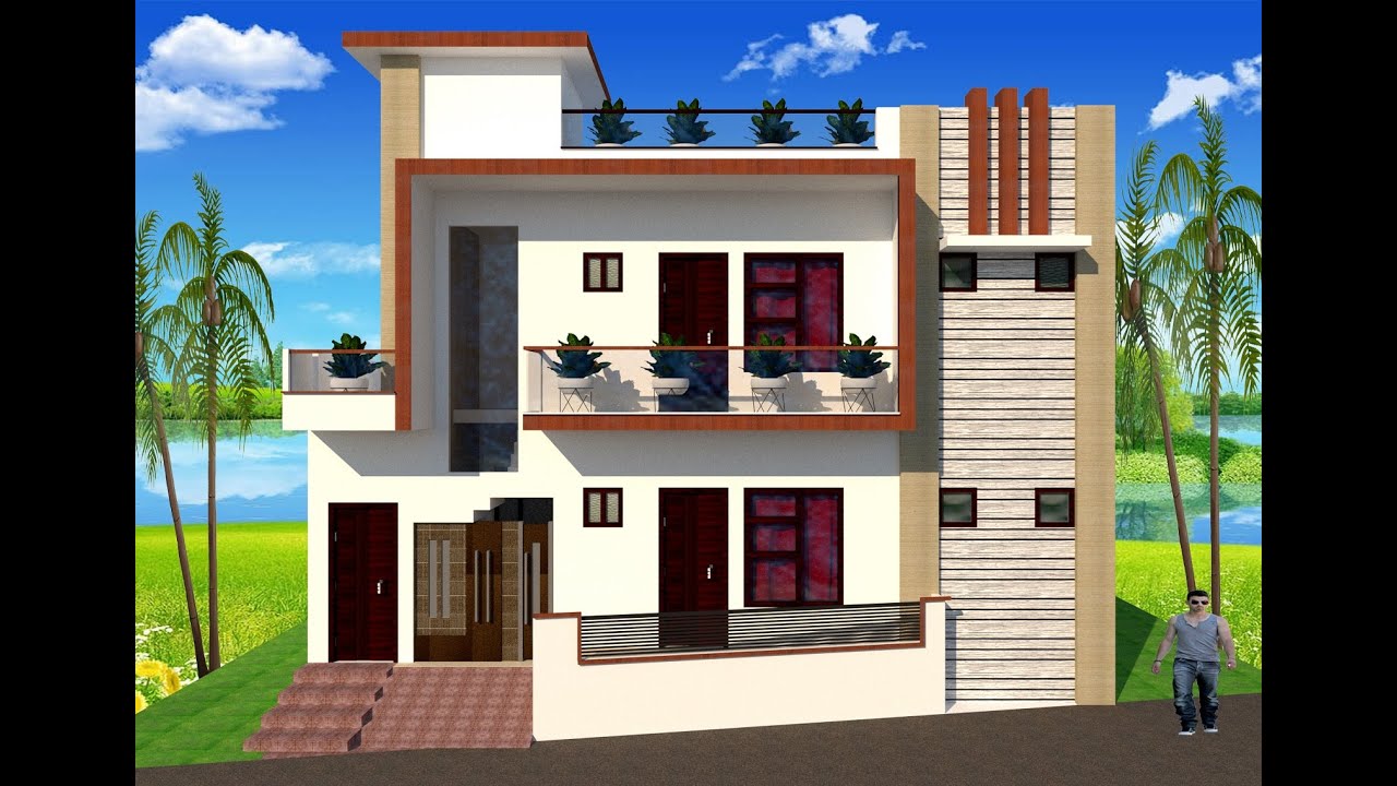DOUBLE STORE FRONT ELEVATION VILLAGE JAMAWADI - YouTube