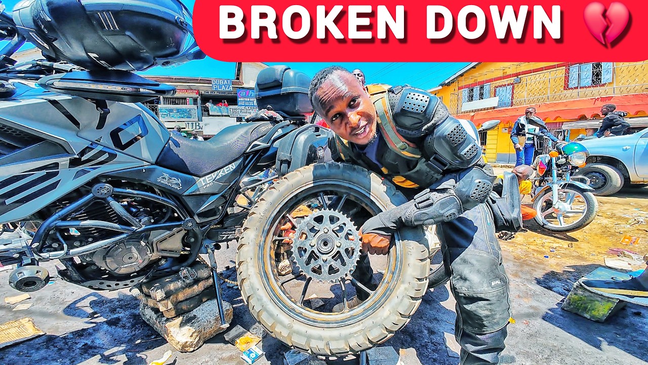 MY BIKE BROKE DOWN ON MY FIRST INTERNATIONAL TRIP💔 - YouTube
