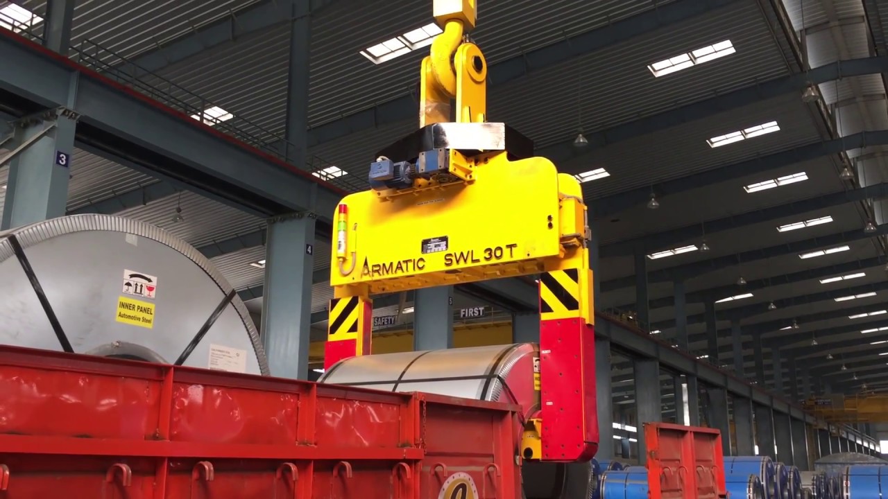 Armatic 30MT Coil lifter - YouTube