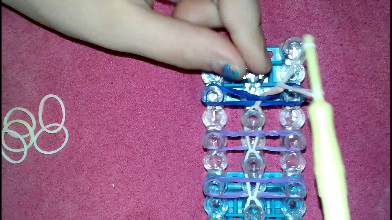 Rainbow loom key chain - YouTube