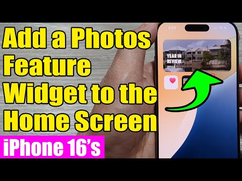📸 iPhone 16/16 Pro Max: How to Add a Photos Feature Widget to the Home ...