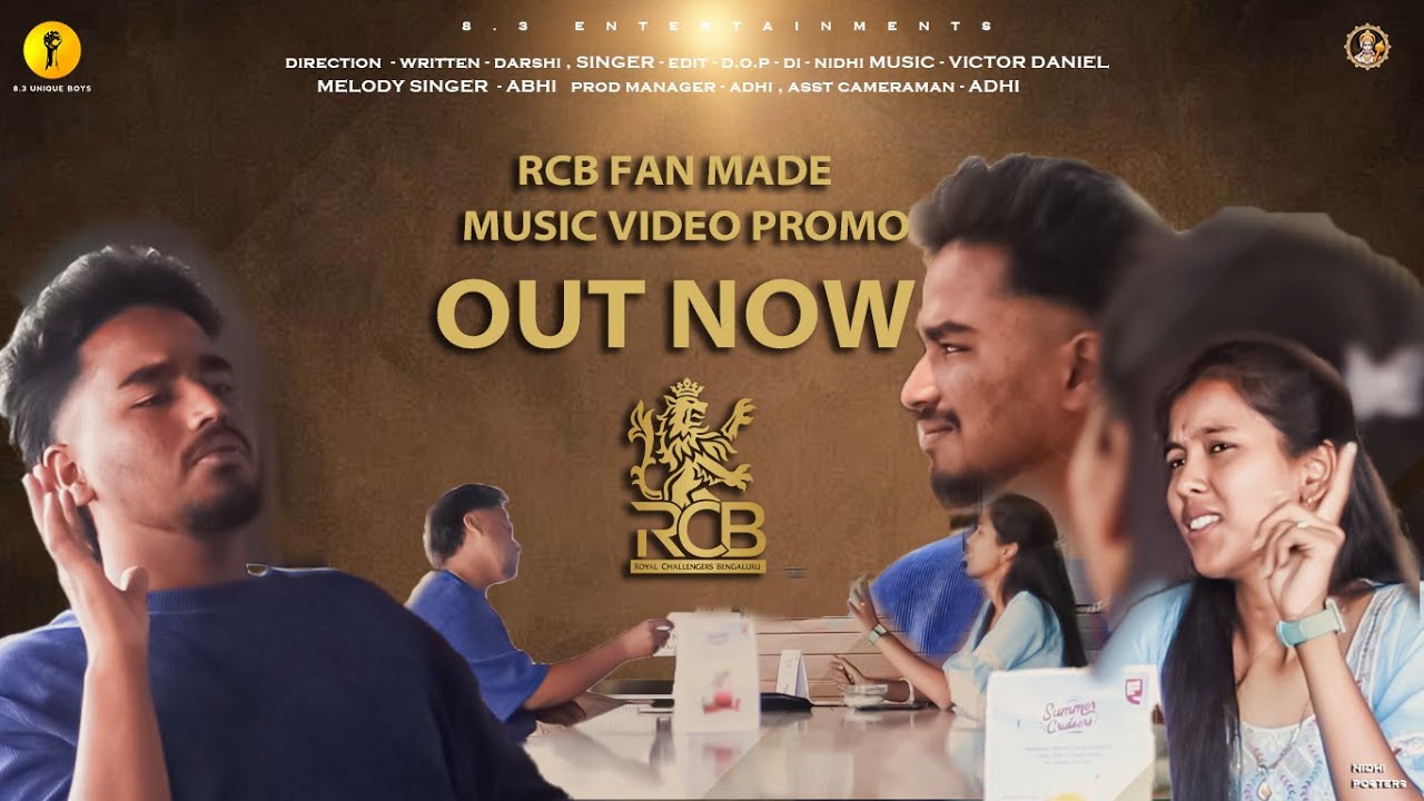 RCB-PLAYBOLD | OFFICIAL MUSIC VIDEO PROMO | DANIEL | ADHI | CHARAN ...