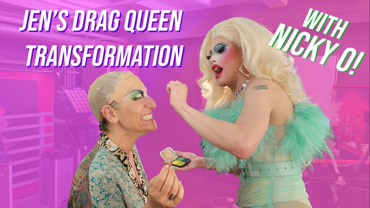Jen's Drag QUEEN Transformation with Nicky O at Makeup For Ever ...