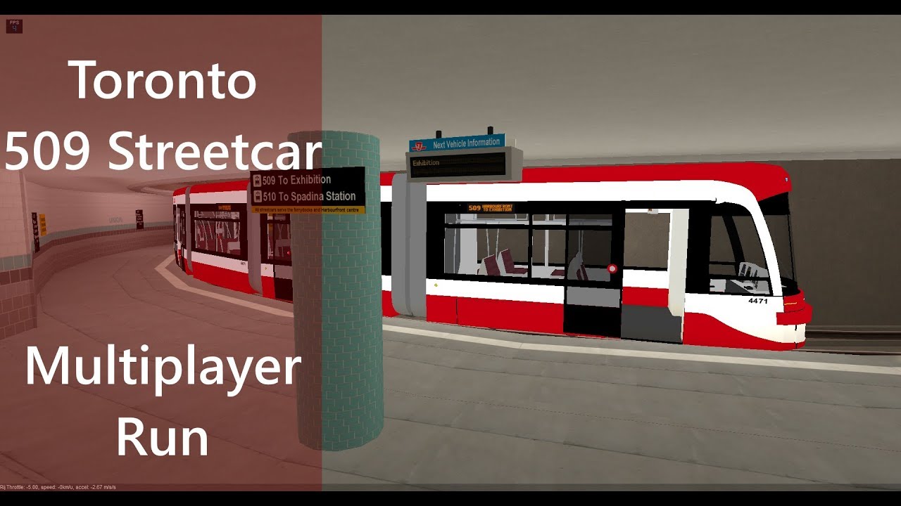 Metro Simulator (TTC) 509 Harbourfront Multiplayer Run - YouTube