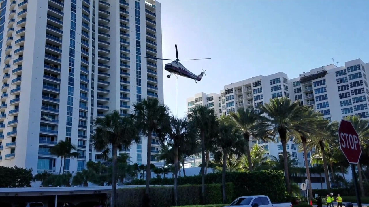 How to put an AC unit on a high rise - YouTube