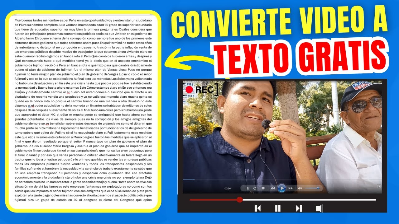 Como convertir un video a texto sin programas gratis 2025 - YouTube