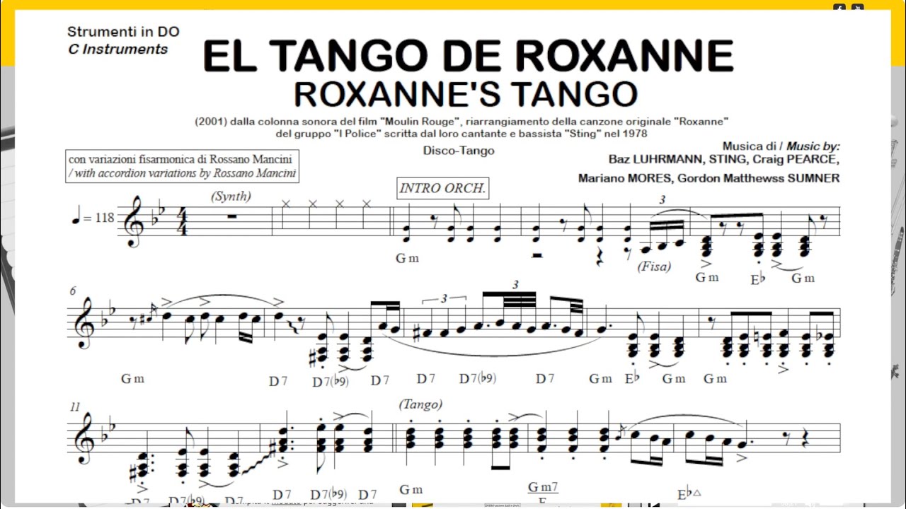 Elegant El Tango De Roxanne Lyrics Pictures