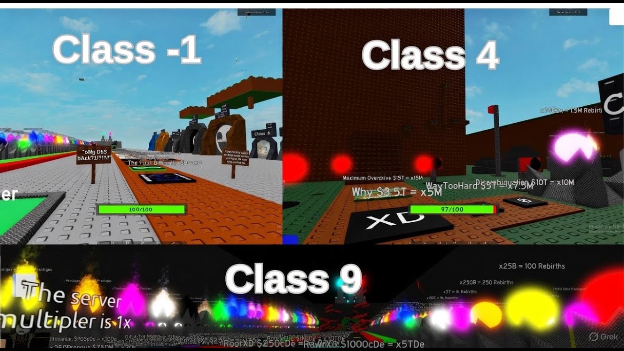 Difficulty Button Simulator - Full Walkthrough (Class -1 to Class 9 ...