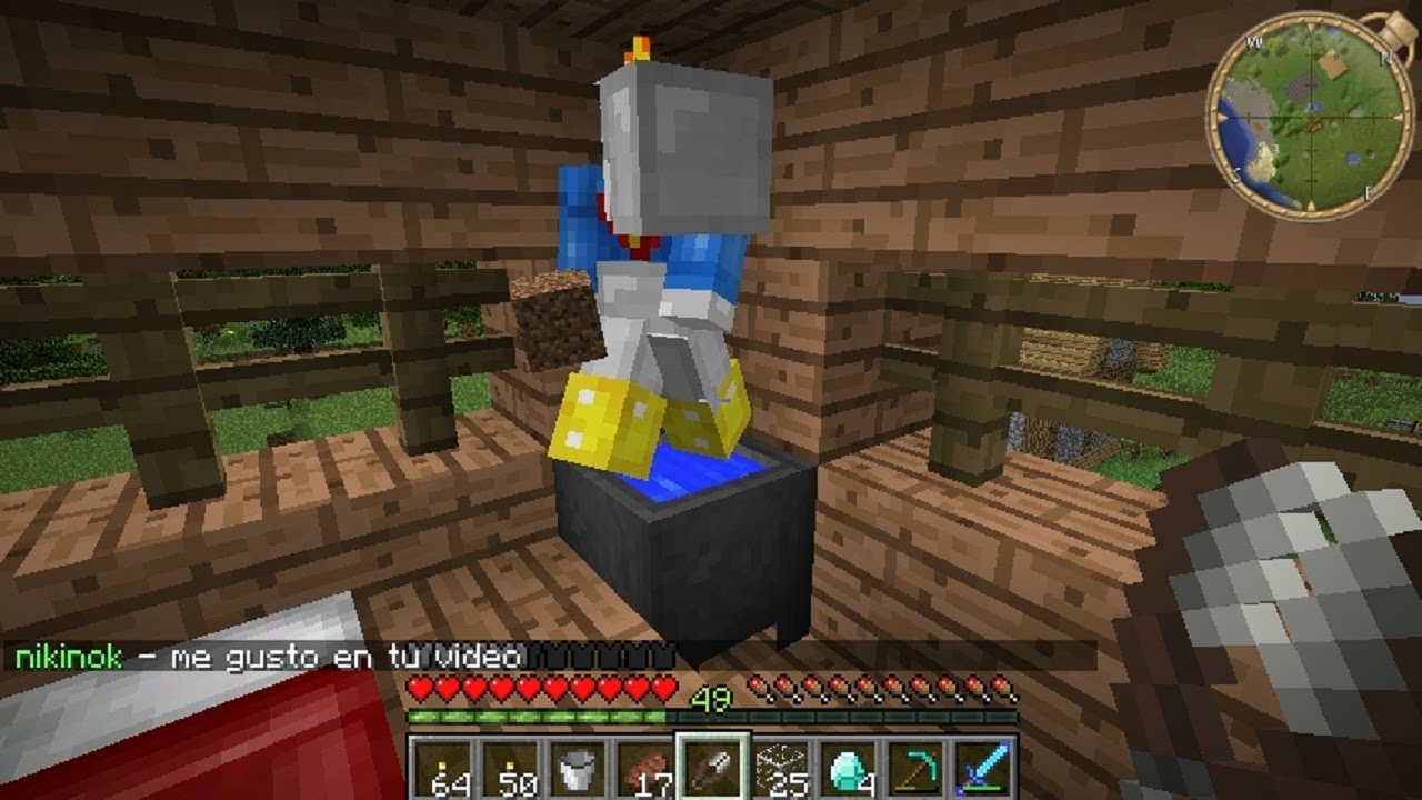 Como Hacer Un Caldero En Minecraft