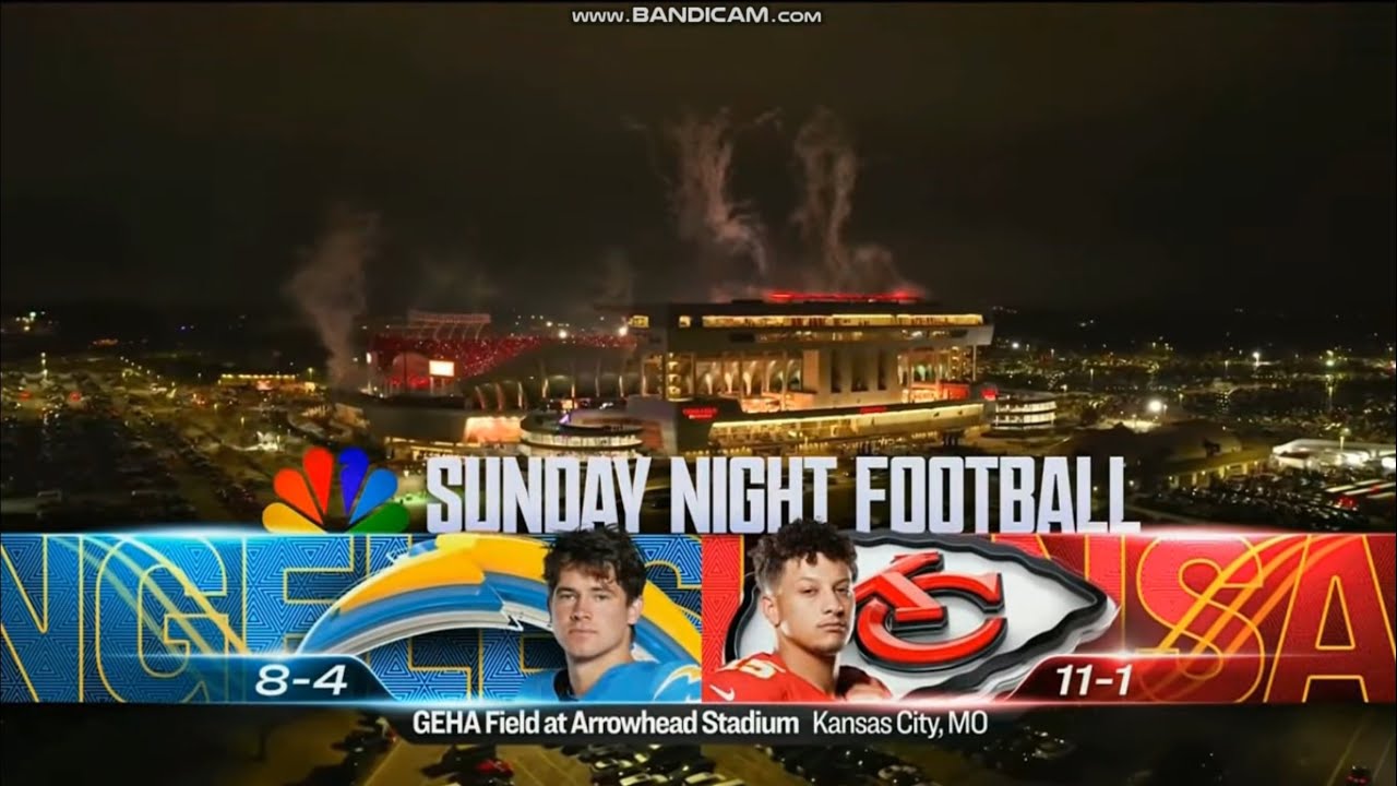 Sunday Night Football on NBC intro 2024 | LAC@KC | Week 14 - YouTube