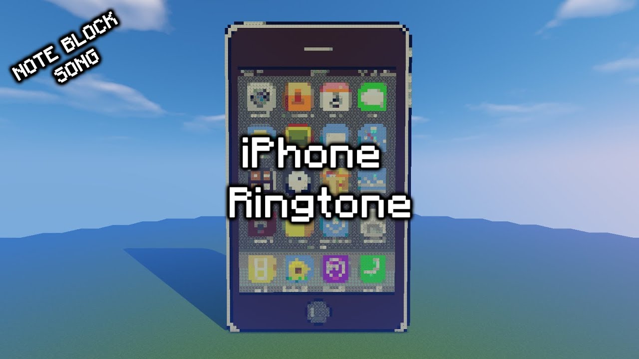 iPhone Ringtone Made Using Note Blocks (Minecraft) - YouTube