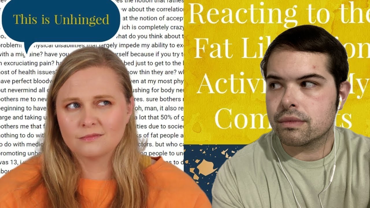 The most UNHINGED Fat Acceptance Comment ever... - YouTube