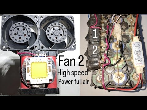 HOW to REACHABLE FAN ANDLIGHT very powerful 12 v - YouTube