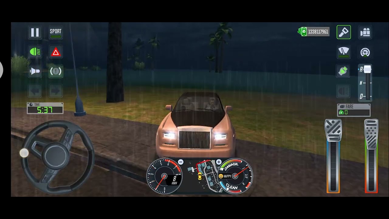 driving a car in reverse game challenge. - YouTube