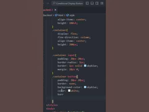 Conditional Display Button Using Easy JavaScript #shorts #javascript #conditioning #coding - YouTube