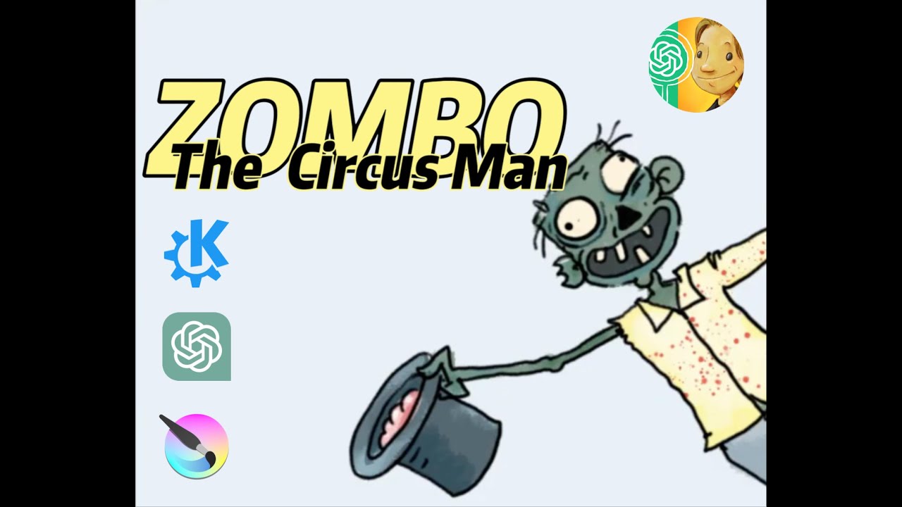 Zombie Acrobat #easypainting #animation - YouTube